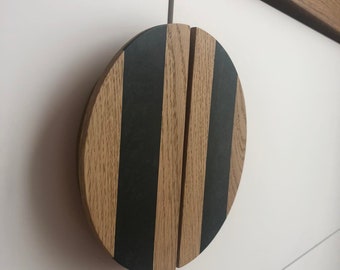 Half Moon Wood Handle for Your Cabinet Solid Oak Drawer Knob - Etsy