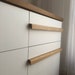 Long Line Wooden Handles, Solid Oak, Long Minimalist Cabinet Pulls ...