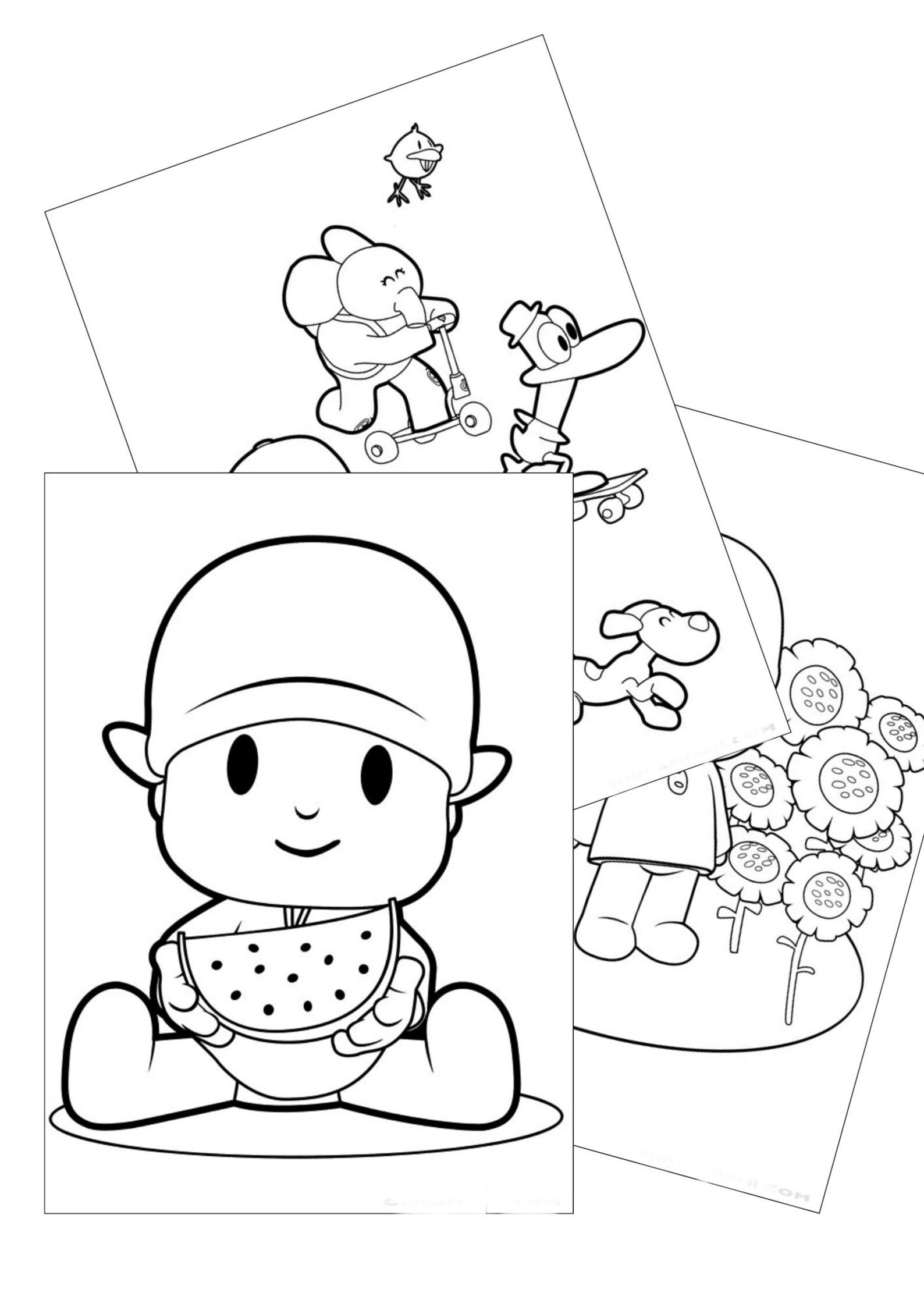 Pocoyo Coloring Book. - Etsy