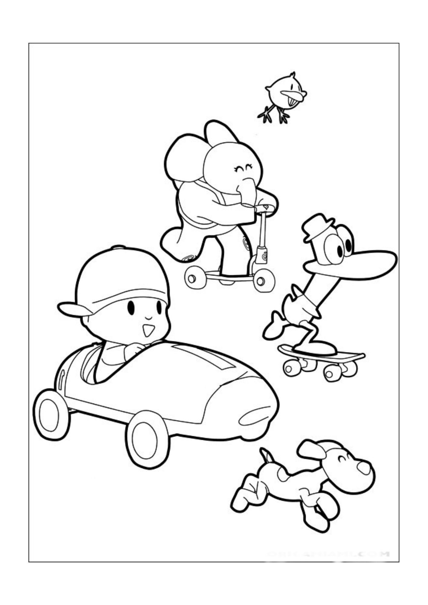 Pocoyo Coloring Book. - Etsy
