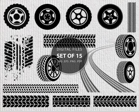 Tire Tracks Svg Traktor Reifenspuren Jeep Tire Tracks | Etsy