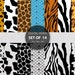 Animal Print Bundle Svg, Animal Pattern Set, Leopard, Fish, Zebra, Cow ...