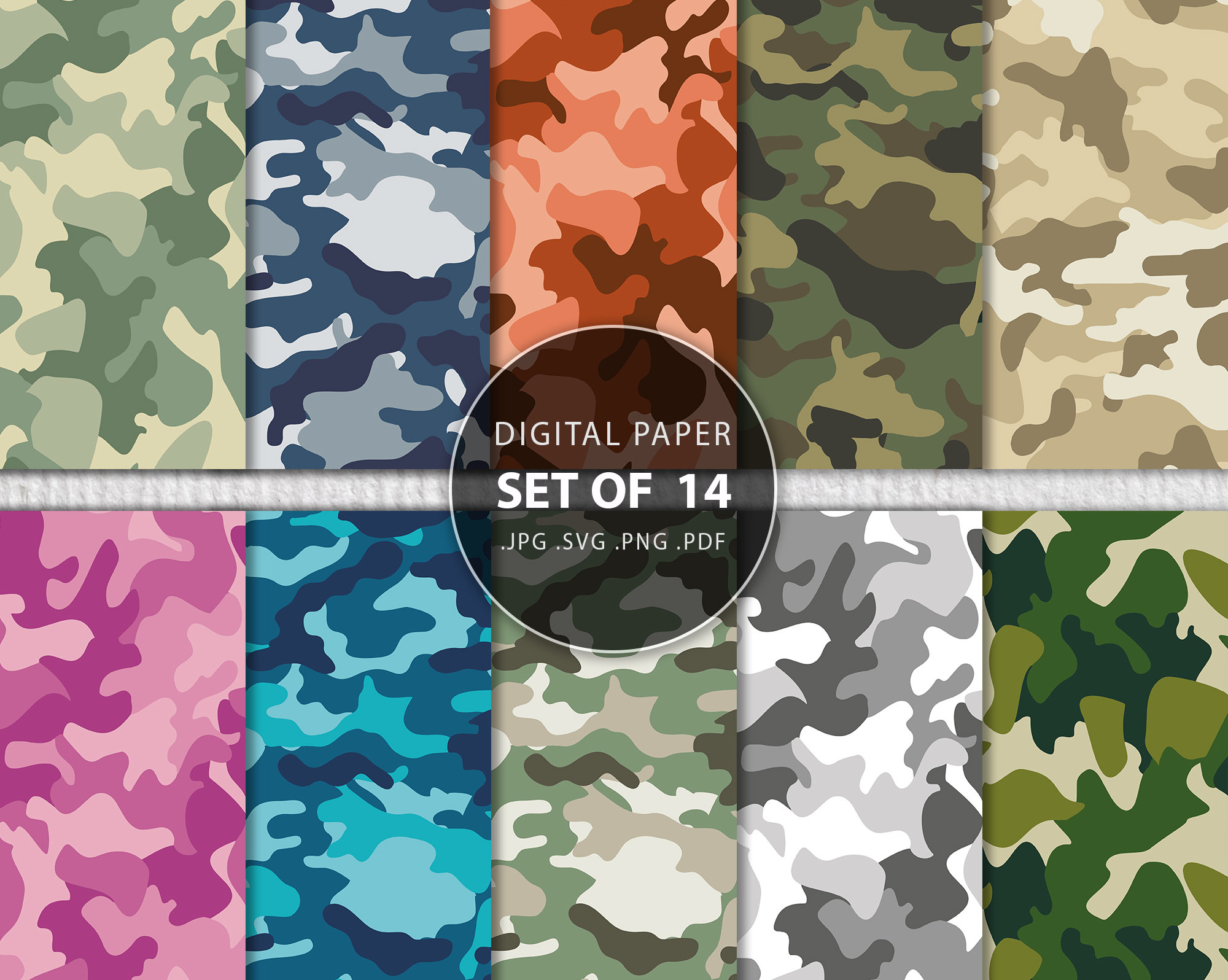 Camo Svg Pink, Military Svg Green Pattern, Camo Digital Paper Texture ...