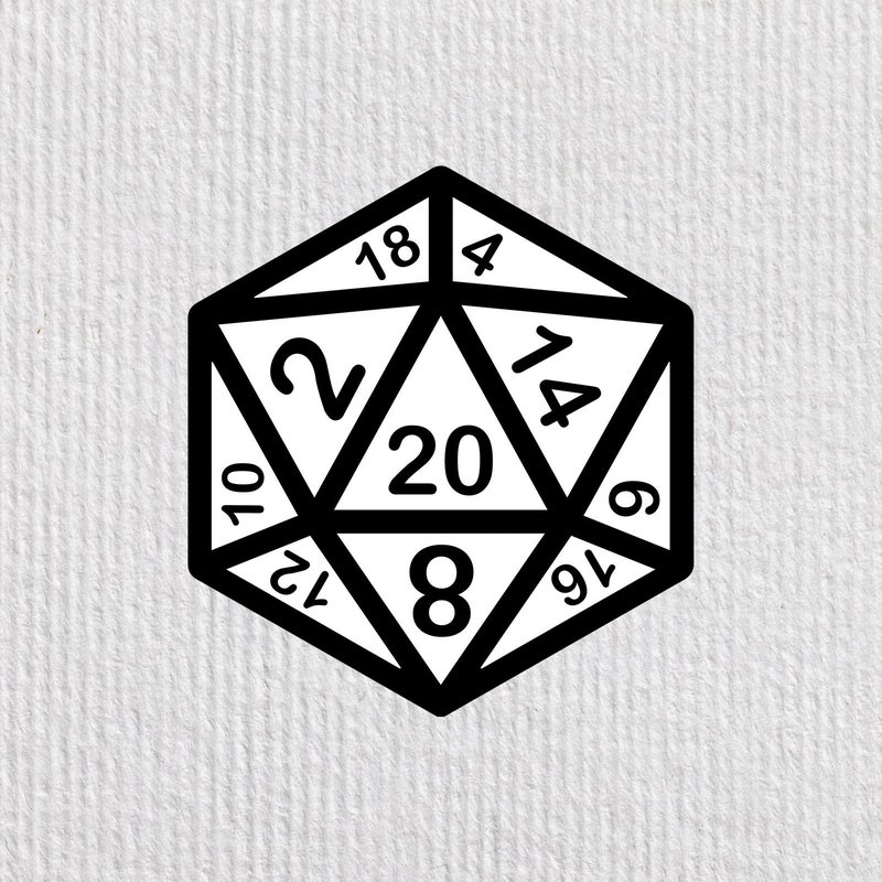 D20 Svg Cuts File - Etsy