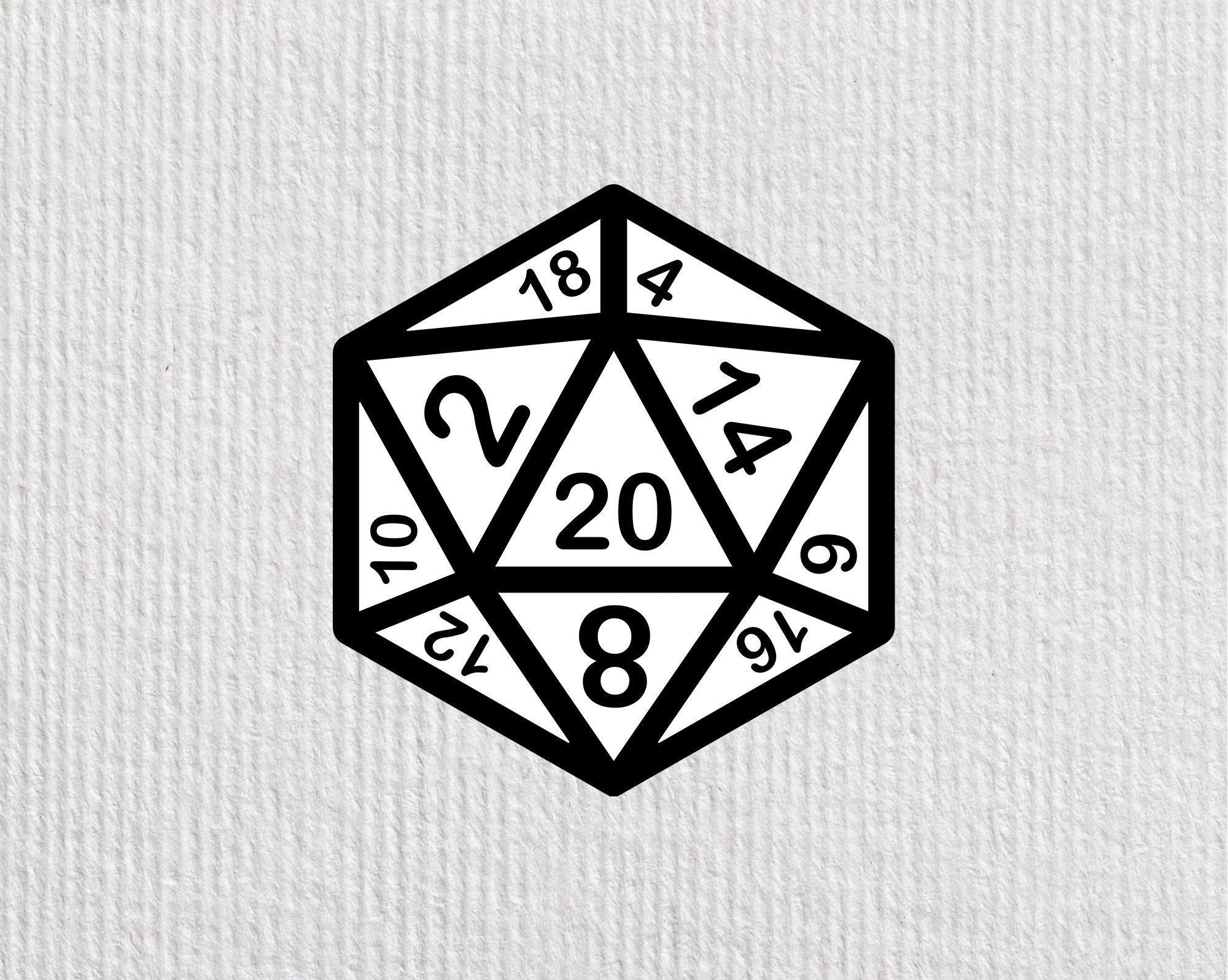 D20 Svg File Dnd Dice D20 Template Svg D20 Game Stencil Cut Etsy UK