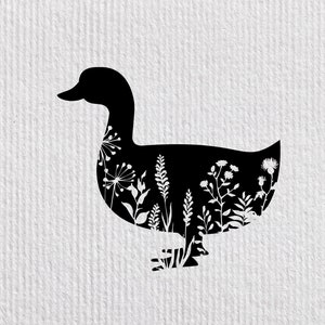Duck Flowers Svg, Duck House Sign File, Farm Animals Nursery Prints ...