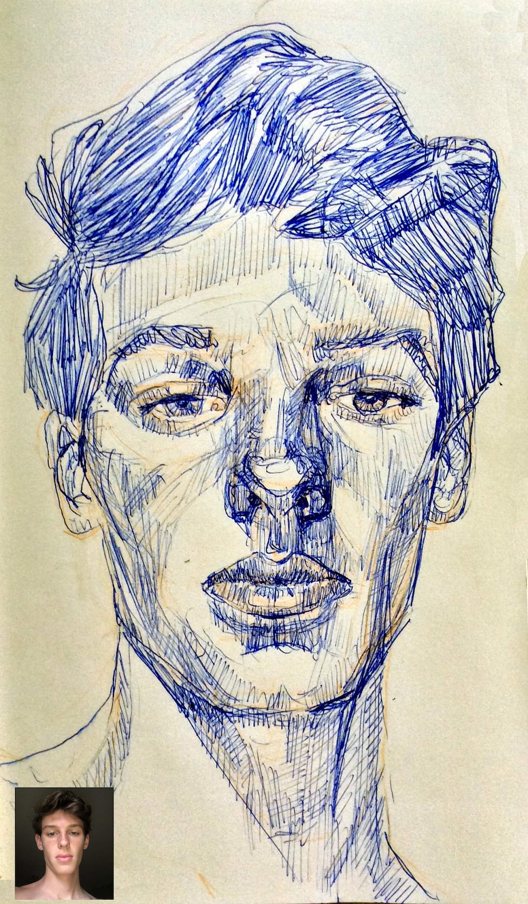 Ballpoint Pen Portrait Commission. Detailed, Customized Illustration ...