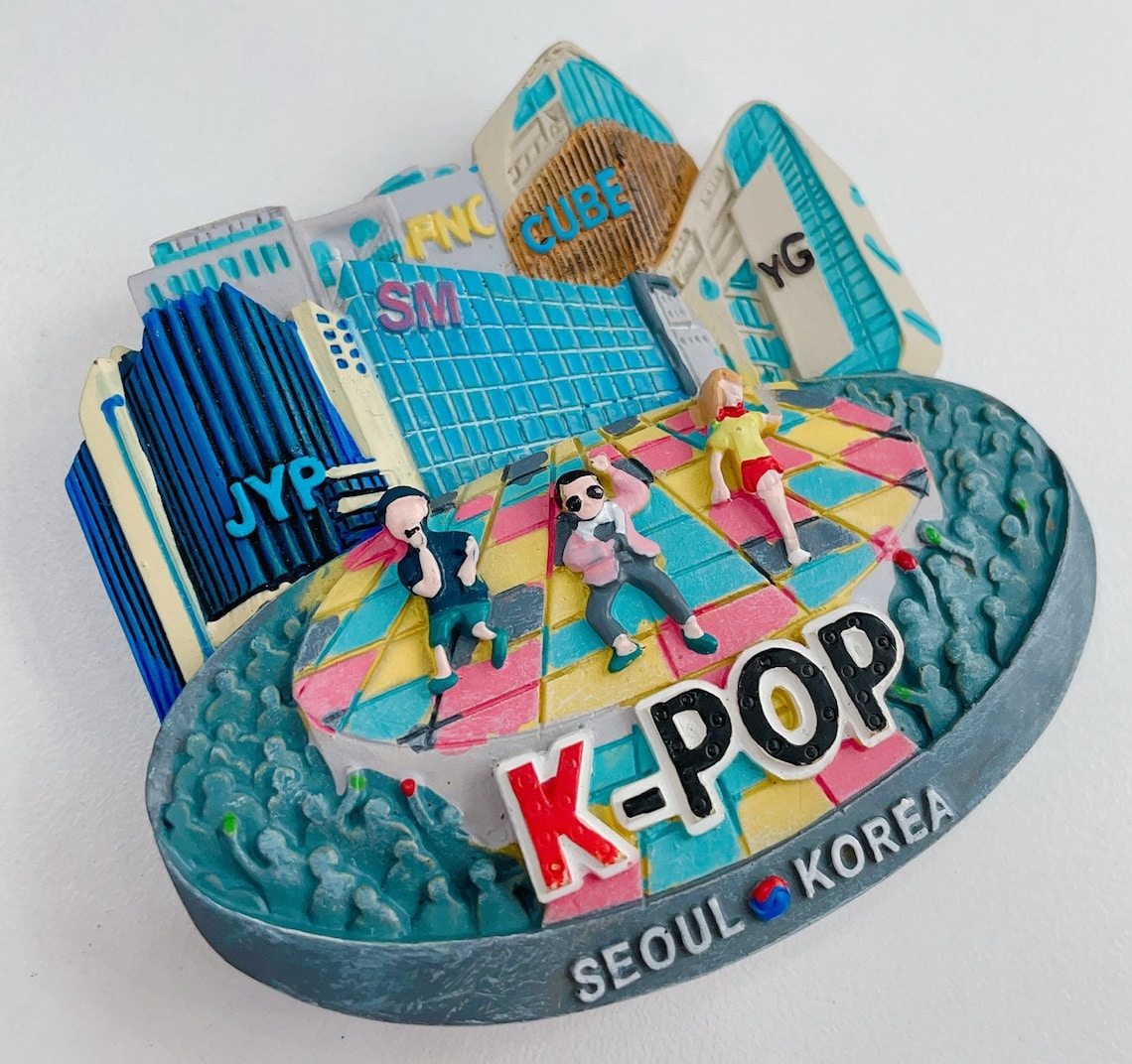Korea kpop magnet / Seoul Korean Souvenir Gift | Etsy