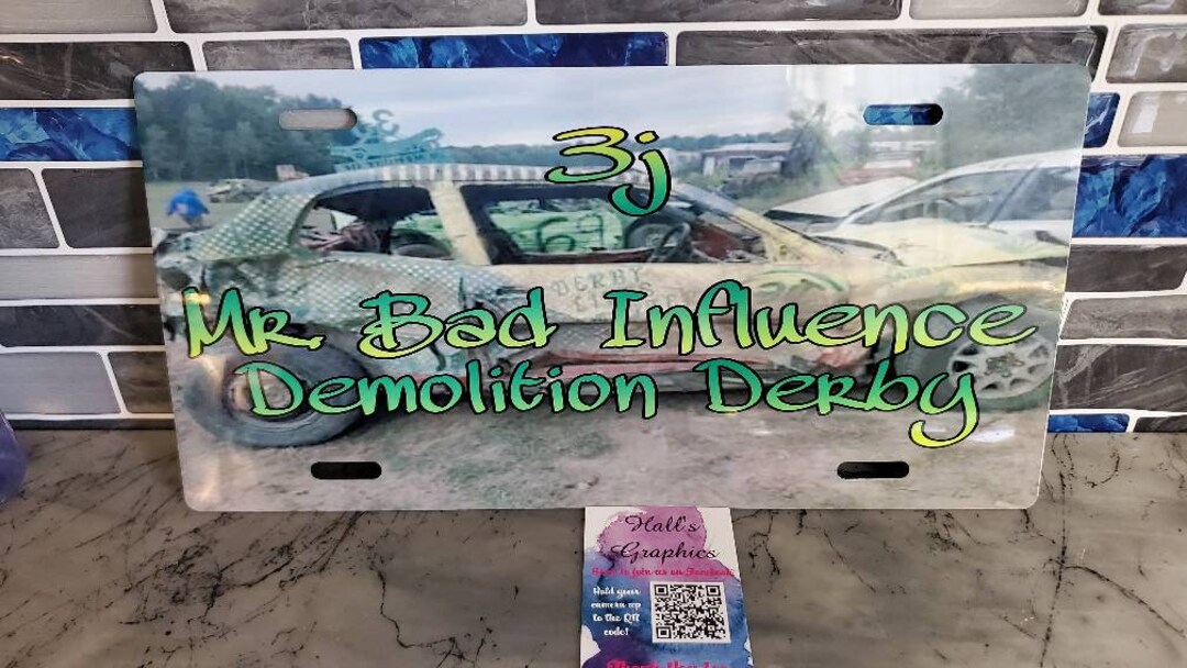 Custom Demolition Derby Front License Plate - Etsy