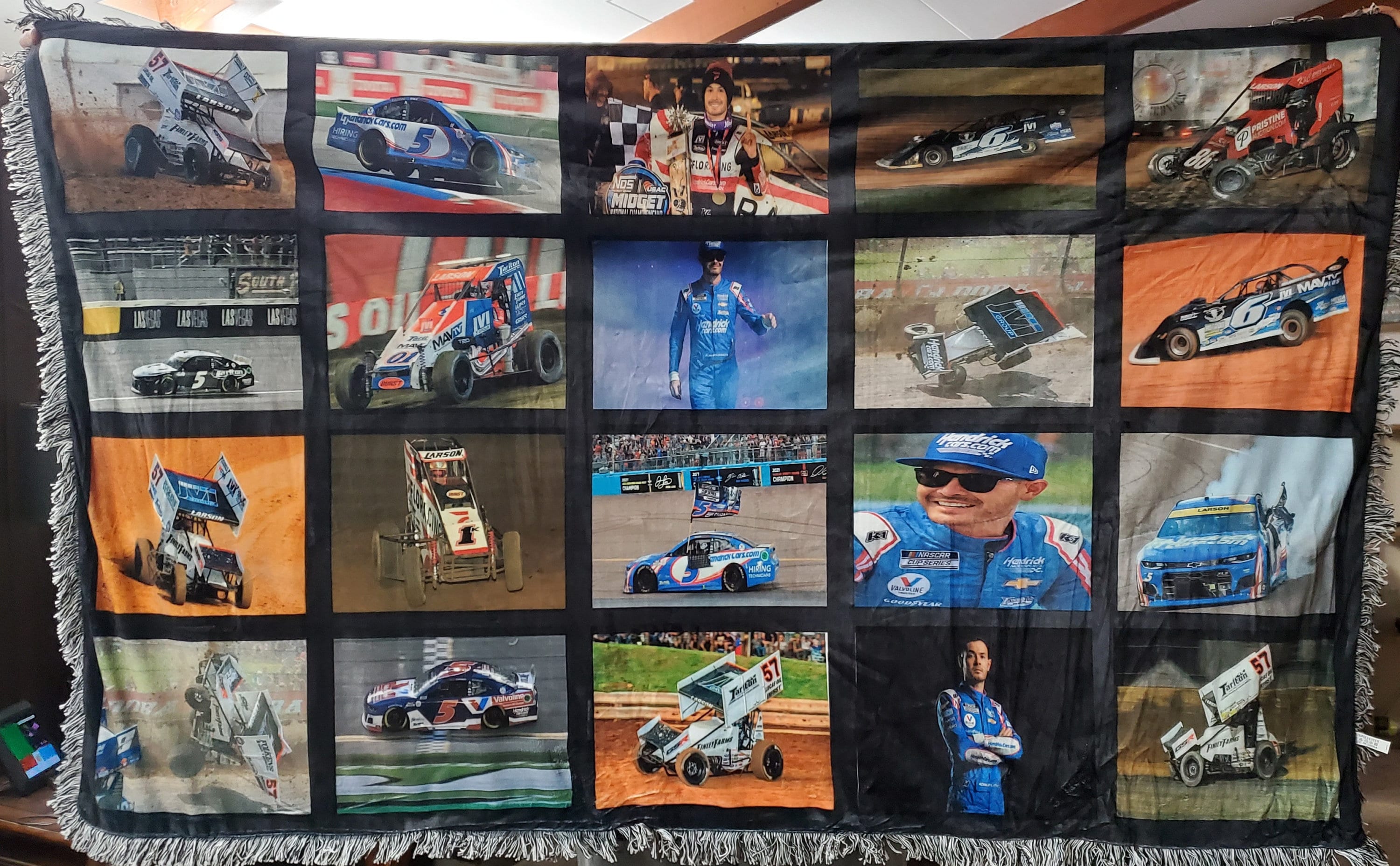 Kyle Larson Blanket - Etsy