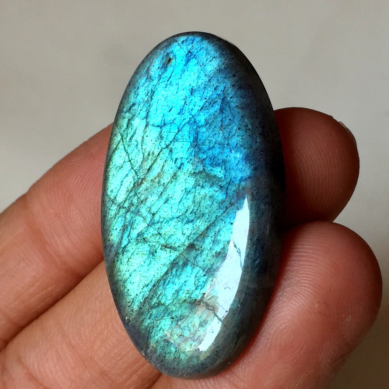 Labradorita natural Labradorita azul Piedra preciosa de | Etsy