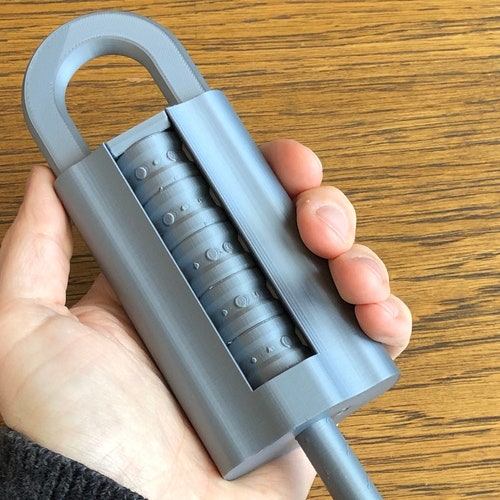 Padlock Puzzle No.1 // Lock & Key 3D Printing Digital STL File - Etsy ...