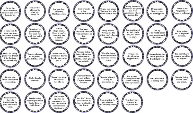 Positive Affirmation Tokens | 38 Unique Coins | Motivational Pocket ...