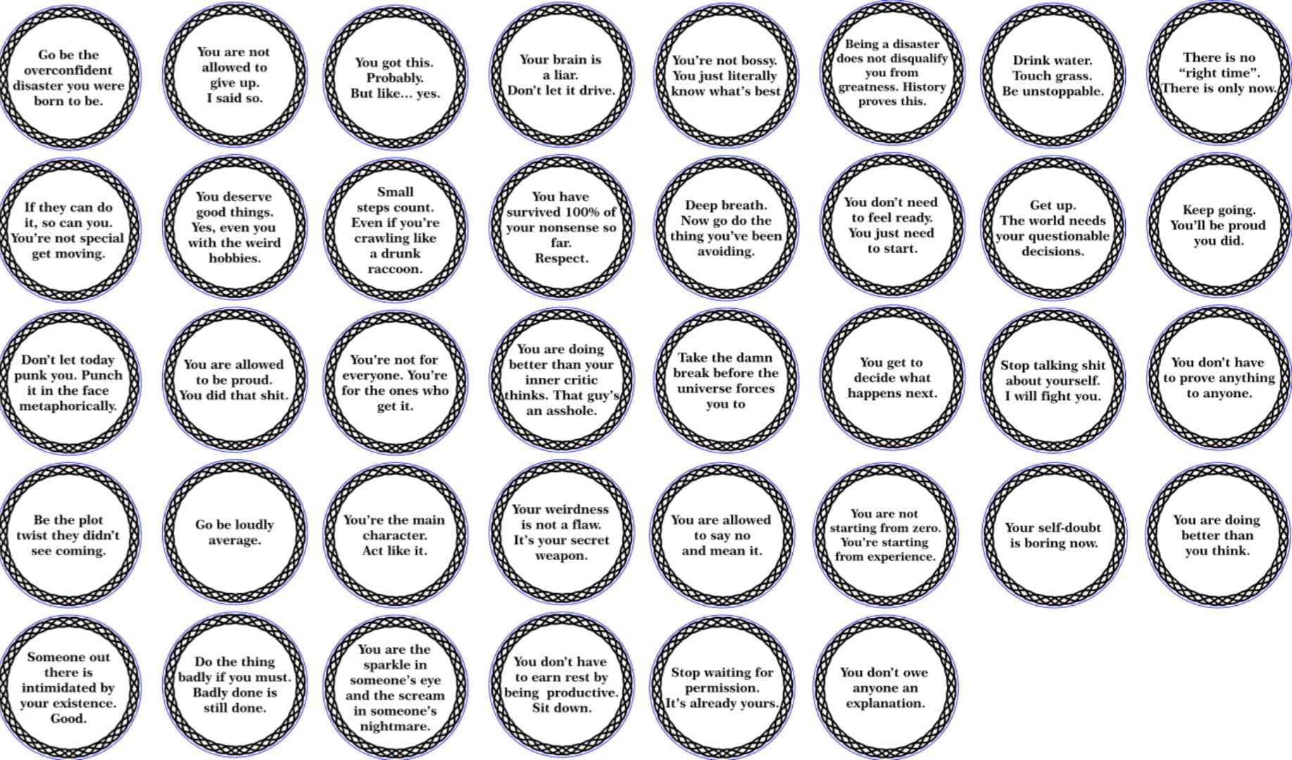 Positive Affirmation Tokens | 38 Unique Coins | Motivational Pocket ...