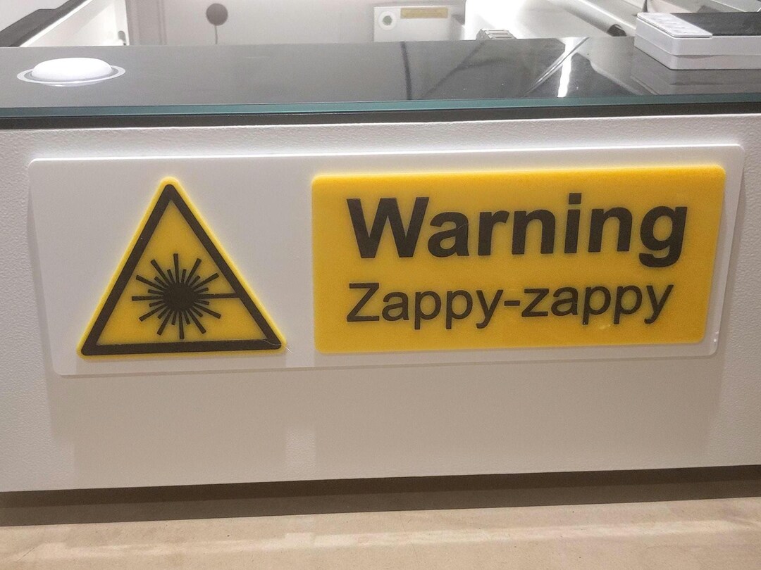 Laser Warning Sign SVG Digital Download Funny - Etsy