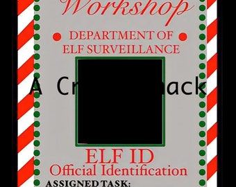 Printable Elf Badge - Etsy