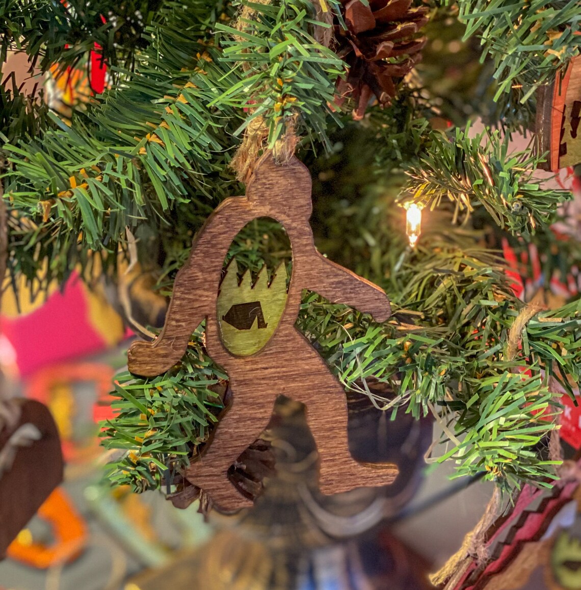 Bigfoot Ornament or Tag. Sasquatch Ornament Gift. Hiker Gifts. | Etsy