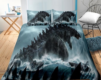 Godzilla Bed Cover - Etsy