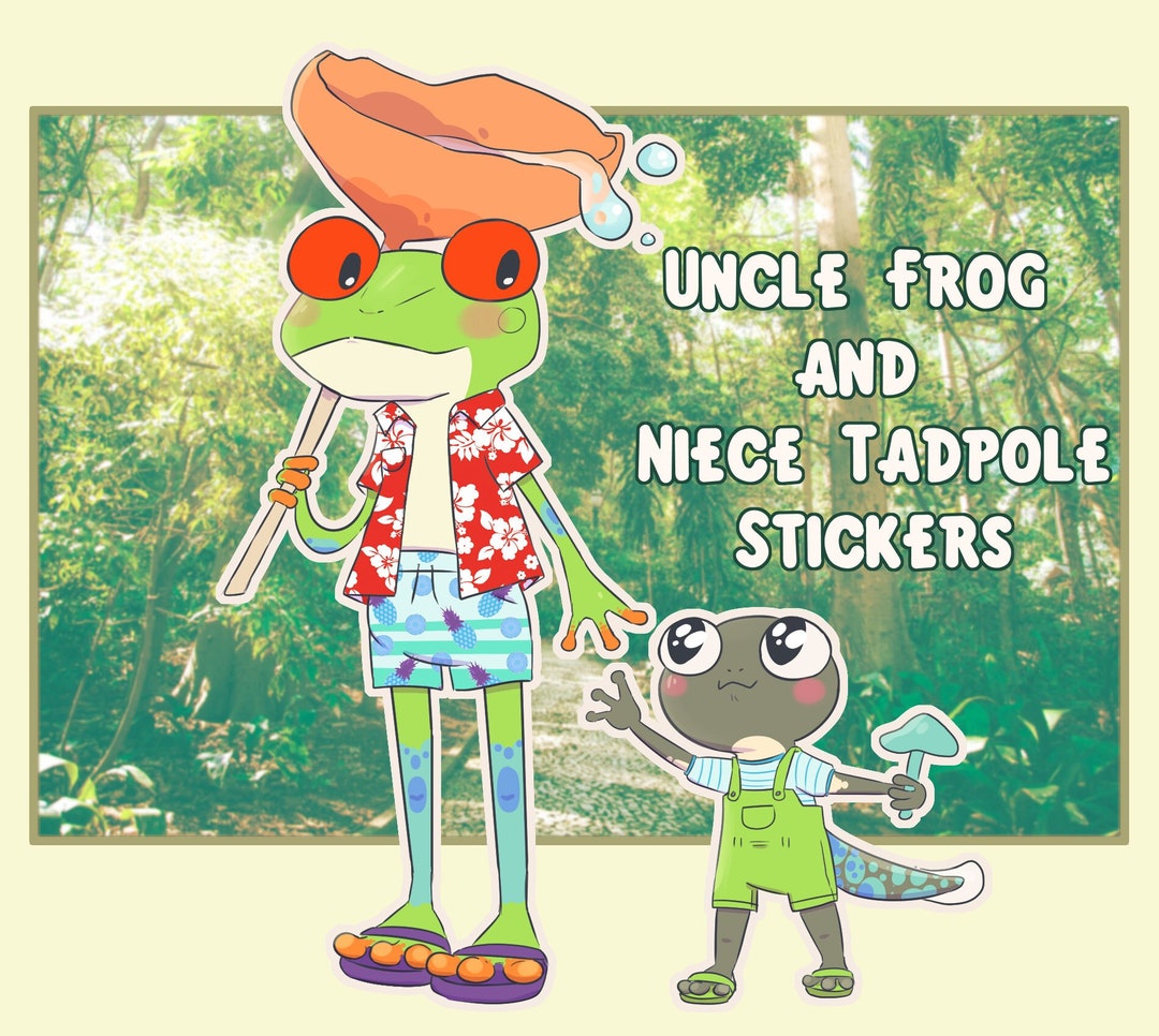 Uncle Frog and Niece Tadpole - Etsy