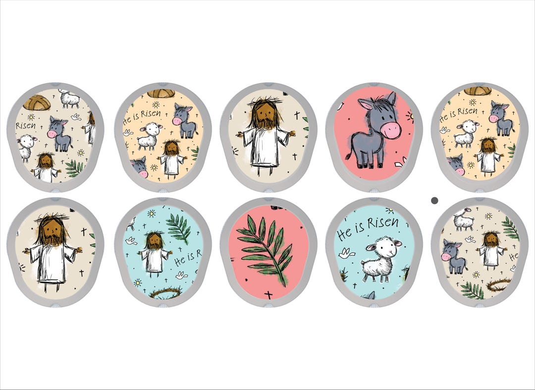 Dexcom G7 Transmitter Stickers, Risen Easter CGM Stickers, Pair With ...