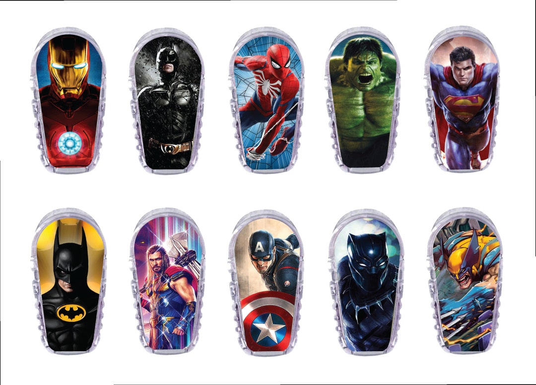 Dexcom G6 Transmitter Stickers Boys Characters 10 Pack Hero Dexcom ...