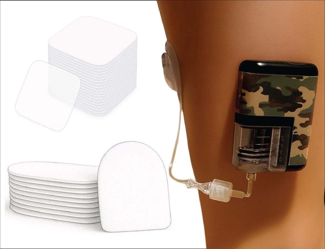 External Adhesive for Attaching Insulin Pump to Glucomart Patch 20 Ct ...