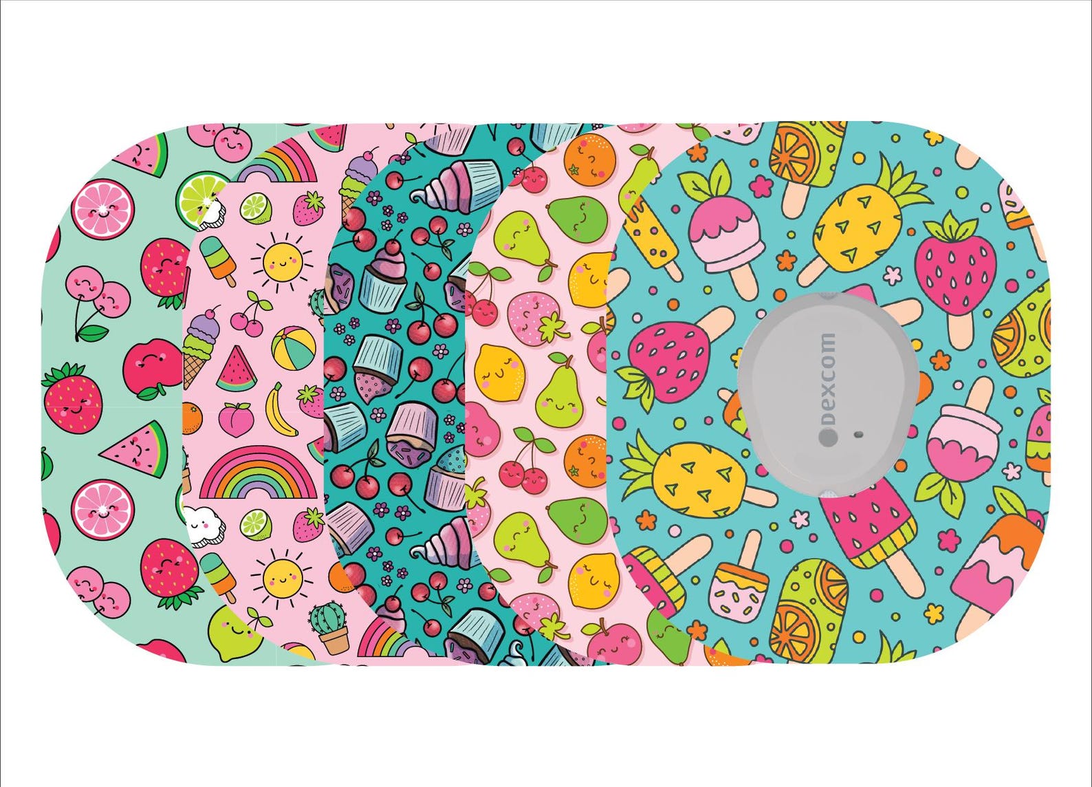 Glucomart Adhesive Patches for Dexcom G7, Waterproof CGM Patches ...