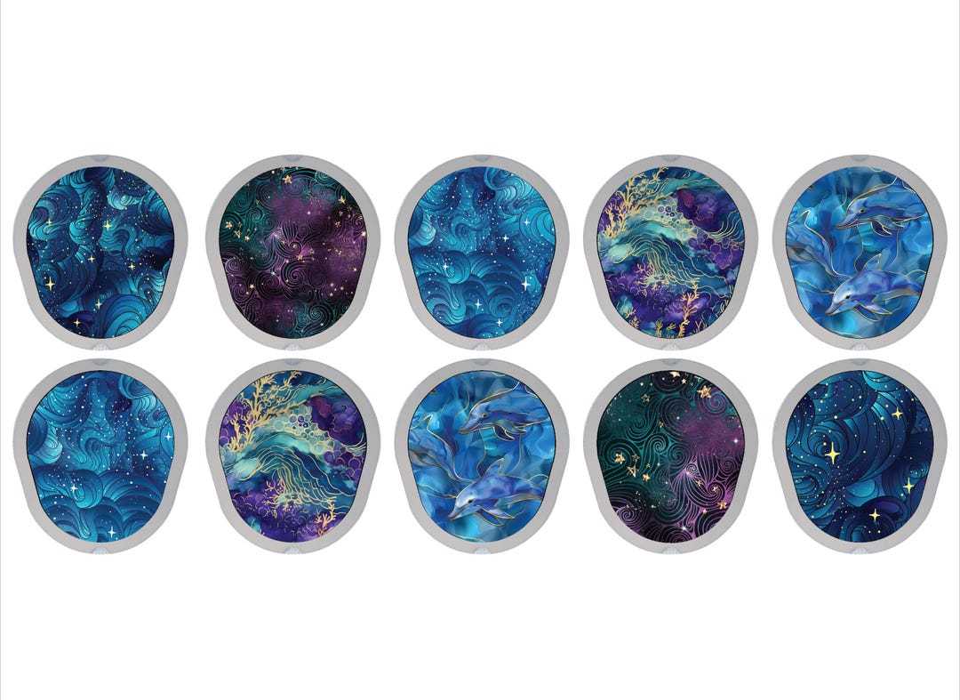 Dexcom G7 Transmitter Stickers, Pacific Wave CGM Stickers, Pair With ...