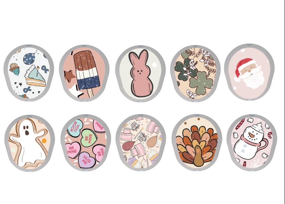 Dexcom G7 Transmitter Stickers (10 Count), Fun CGM Stickers to ...