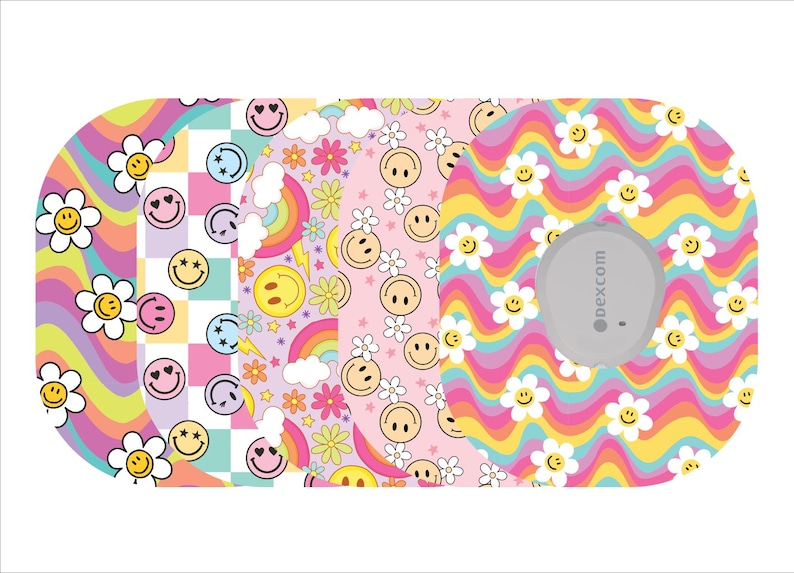 Glucomart Adhesive Patches for Dexcom G7, Waterproof CGM Patches ...