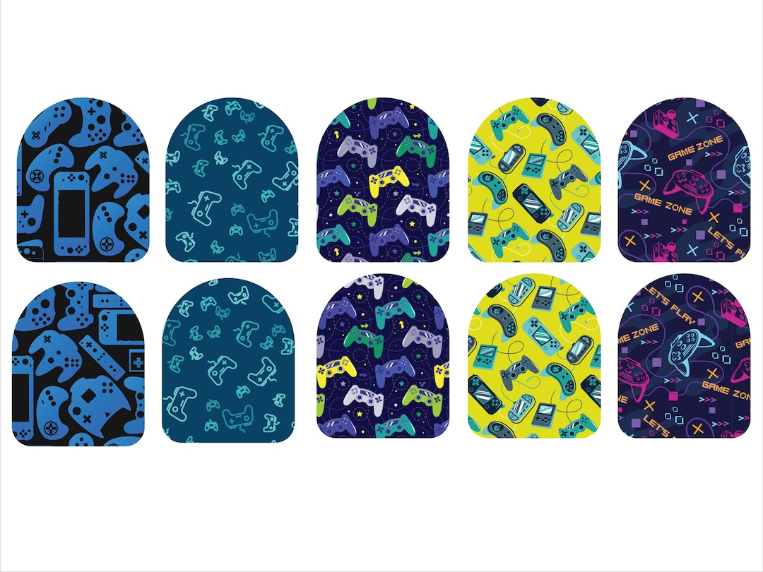 Omnipod Fabric Stickers for Surface of Pod L 10 Pack Gamer Omnipod ...