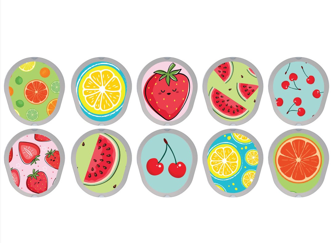 Dexcom G7 Transmitter Stickers, Fruits CGM Stickers, Pair With ...
