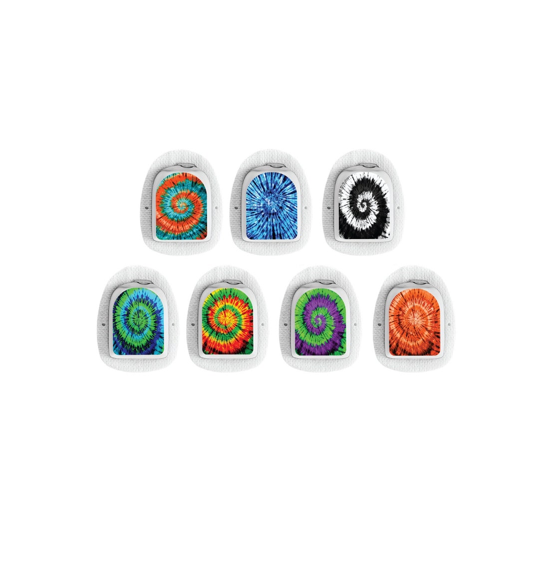 Omnipod Stickers Tie Dye 7 Pack Omnipod Decal Diabetes Stickers Omnipod