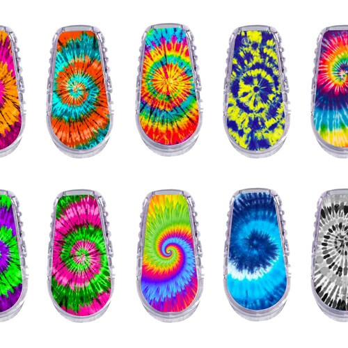 Dexcom G6 Transmitter Stickers Tie Dye 10 Pack Dexcom Decal - Etsy