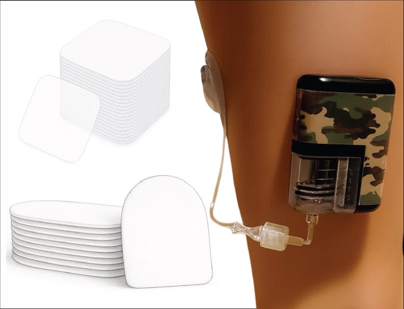 External Adhesive for Attaching Insulin Pump to Glucomart Patch 20 Ct ...