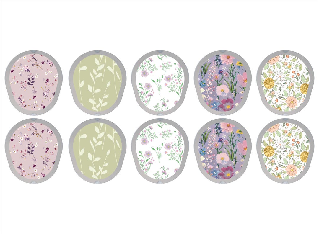 Dexcom G7 Transmitter Stickers, Vintage Floral CGM Stickers to ...