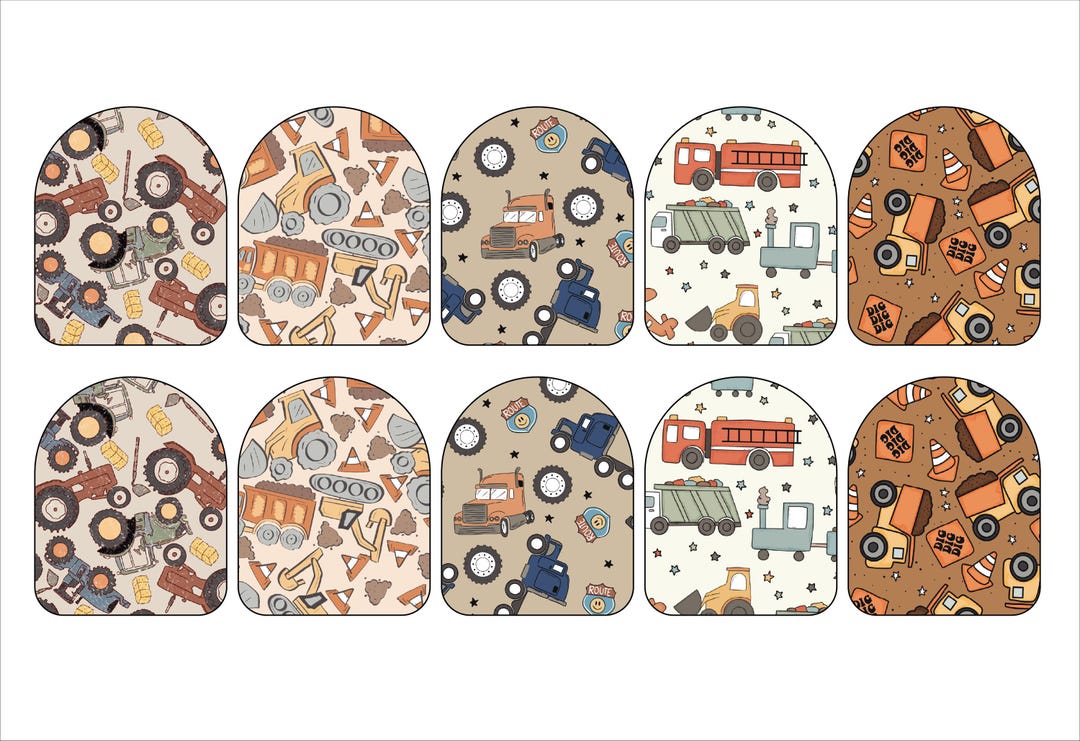 Omnipod Fabric Stickers for Surface of Pod L 10 Pack Vehicles Omnipod ...