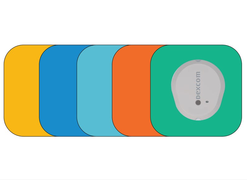 Glucomart Mini Adhesive Patches for Dexcom G7 & Infusion Sets ...