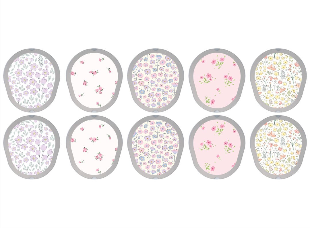 Dexcom G7 Transmitter Stickers, Spring Floral CGM Stickers, Pair With ...