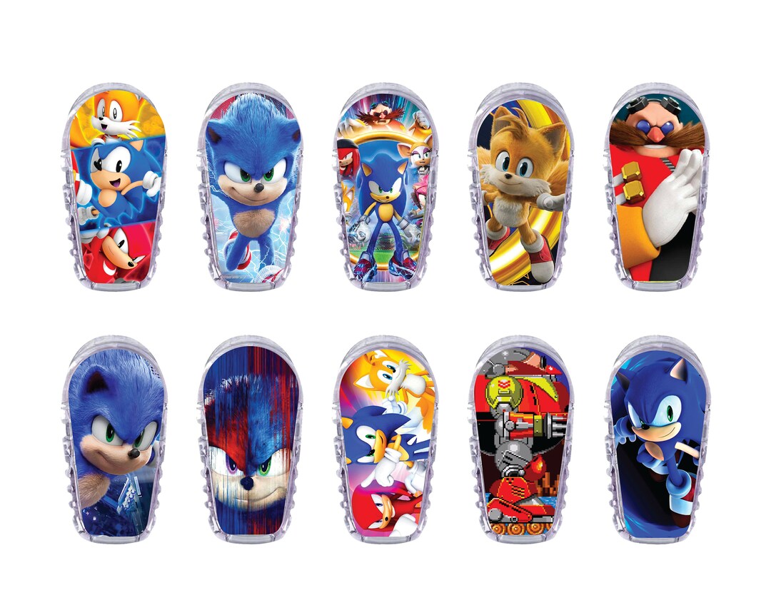 Dexcom G6 Transmitter Stickers Boys Characters 10 Pack Hedgehog Dexcom ...