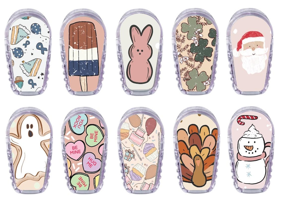 Dexcom G6 Transmitter Stickers (10 Count), Holiday Stickers to ...
