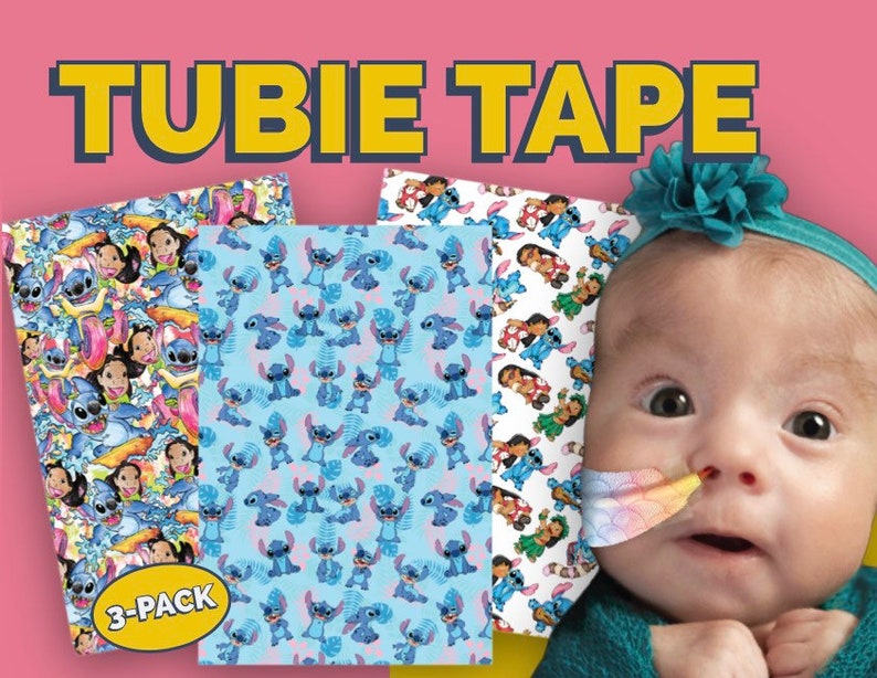 Tubie Tape Premium Feeding Tube Tape 3-pack Oxygen Picc Peg Ng - Etsy