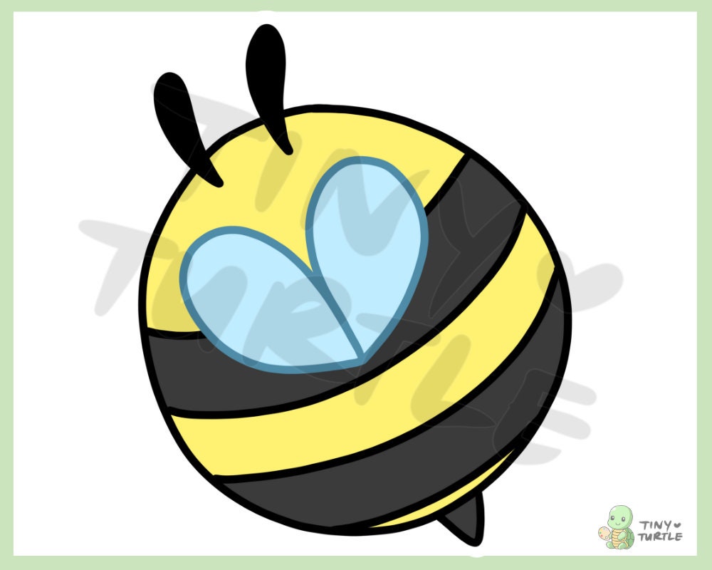 Cute Bee Themed Clipart Set Bees & Honey Kawaii Clipart Set Digital ...