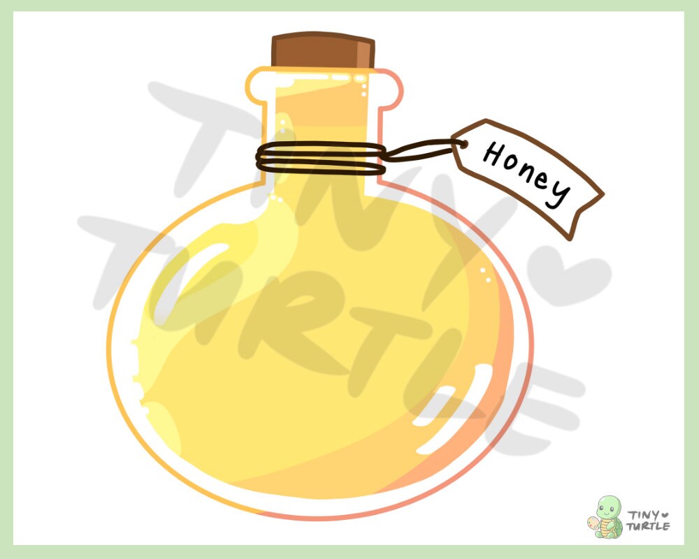 Cute Bee Themed Clipart Set Bees & Honey Kawaii Clipart Set Digital ...