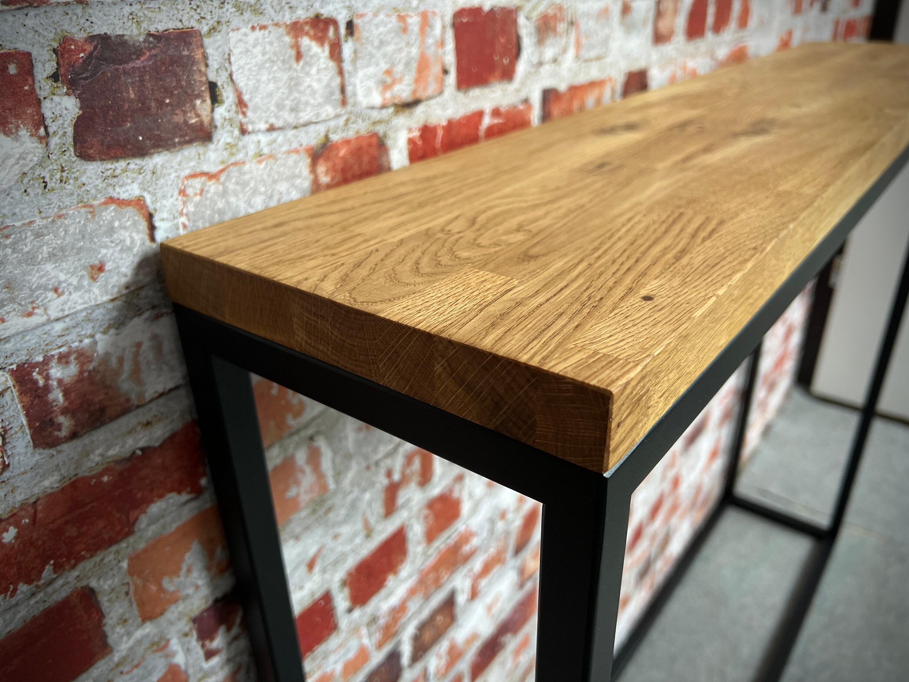 Konsolentisch, Regal Eingangsbereich | Holzkonsole Oak Table ...