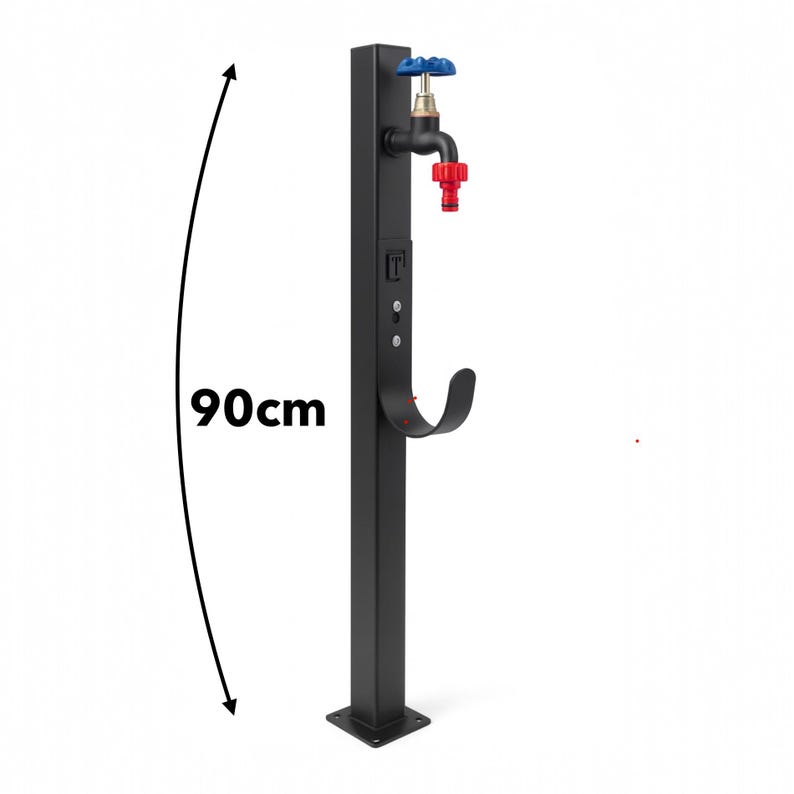 Industrial Garden Tap Stand With Hose Holder: Loft Style Metal Faucet ...