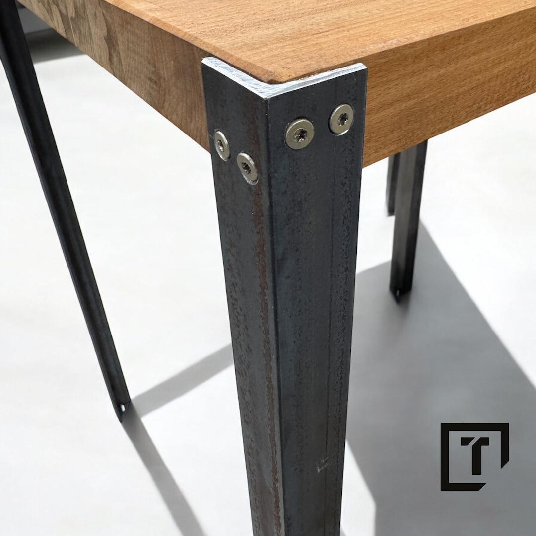 1x Angle Leg for Table / Industrial Style Table Leg, Dining Table Leg ...