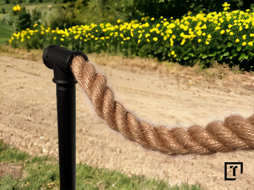 Poręcz Lina Jutowa Balustrada Stair Hand Rail Bannister, Jute Handrail ...