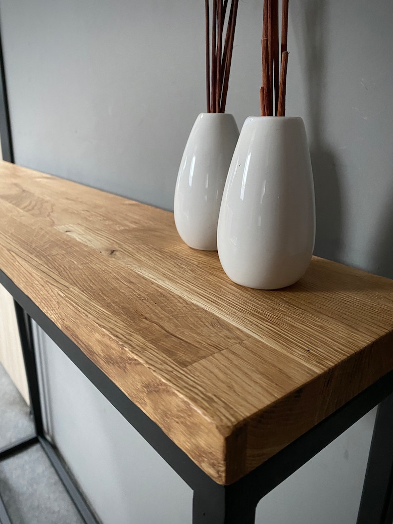Konsolentisch, Regal Eingangsbereich | Holzkonsole Oak Table ...