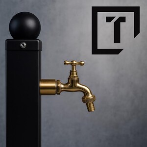 Inox Massive Garden Water Tap: Freestanding Column Faucet, Courtyard ...